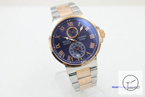 ULYSSE NARDIN Marine Blue Dial Automatic Two Tone Steel Strap Lelocle ...